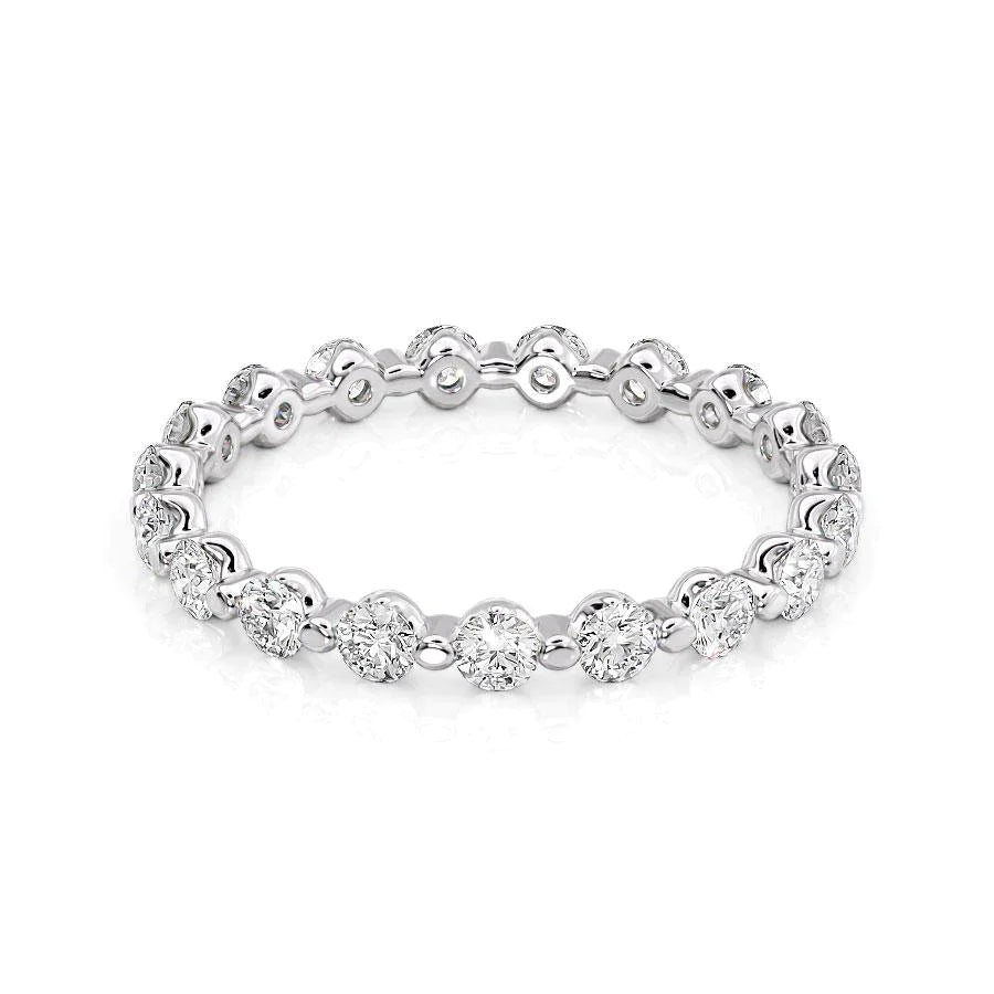 Delicate Diamond Eternity Band – Ocean Bleu | Custom Fine Jewelry For ...